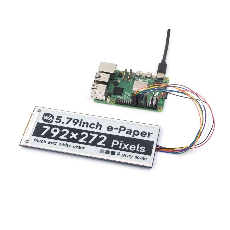 5.79inch e-Paper display Module, e-ink display, 792x272, Black/White ...