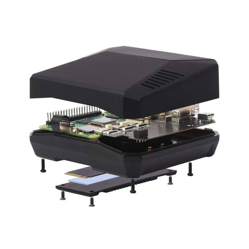 Argon ONE V3 Aluminum Alloy Case for Raspberry Pi 5, Built-in Cooling ...