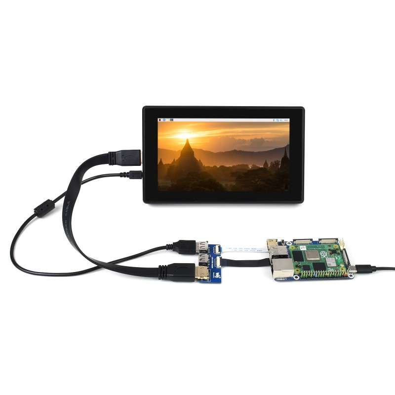 CM4-IO-BASE-A + USB HDMI Adapter, for Raspberry Pi Compute Module 4 (WS ...