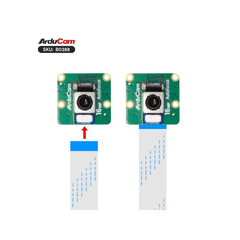 16MP IMX519 Autofocus Synchronized Quad-Camera Kit for Raspberry Pi ...