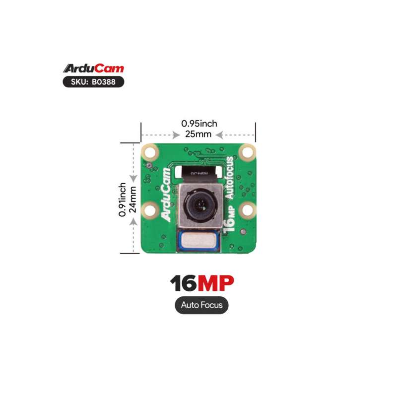 16MP IMX519 Autofocus Synchronized Quad-Camera Kit for Raspberry Pi ...