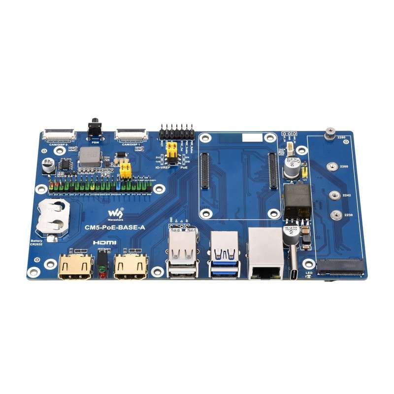 Raspberry Pi Compute Module 5 IO Board With PoE Feature, For All ...