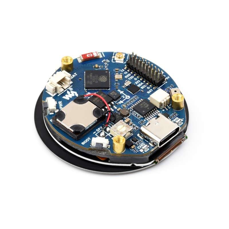 ESP32-S3 1.46inch Round Display Dev.Board, 412×412,WiFi/BT, Accelerometer, Gyroscope (WS-29565)