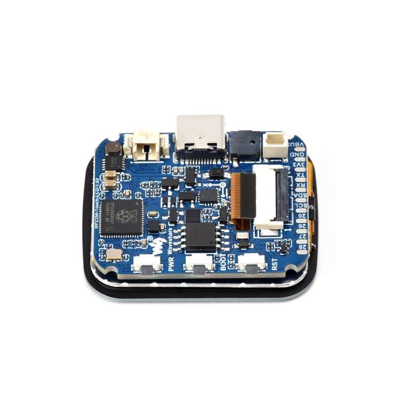 RP2350 Microcontroller Dev.Board, With 1.69inch Touch LCD, Accelerometer, Gyroscope Sensor (WS ...