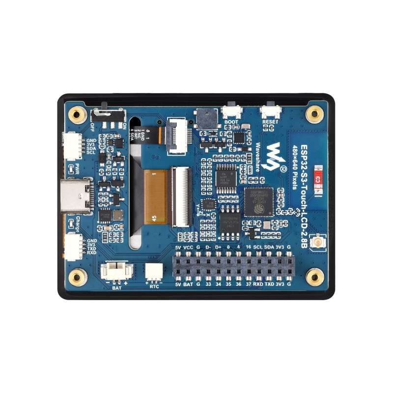 ESP32-S3 2.8inch Display Dev. Board Type B, 480×640, IPS, 32-bit LX7 WiFi/BT, ESP32 (WS-30103)