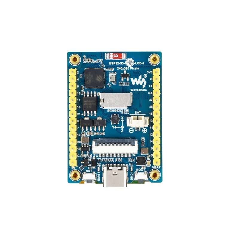 ESP32-S3 2inch Display Dev.Board, 240×320 Pixels, 32-bit LX7 WiFi/BT ...