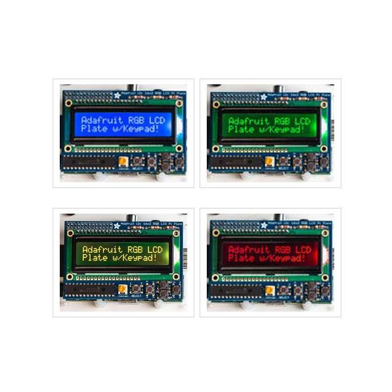 STAVEBNICA - LCD16x2 RGB Negative+Keypad Kit for Raspberry Pi (Adafruit ...