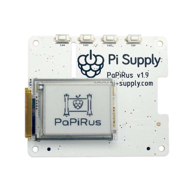 2" PaPiRus ePaper/eInk Screen HAT (PIS-0264) PaPiRus ePaper / eInk Screen HAT for Raspberry Pi