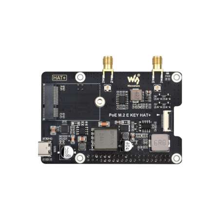 PCIe To M.2 E KEY Adapter PoE for Raspberry Pi 5, Compatible NGFF (M.2 E Key) Wireless NIC, PCIe ...