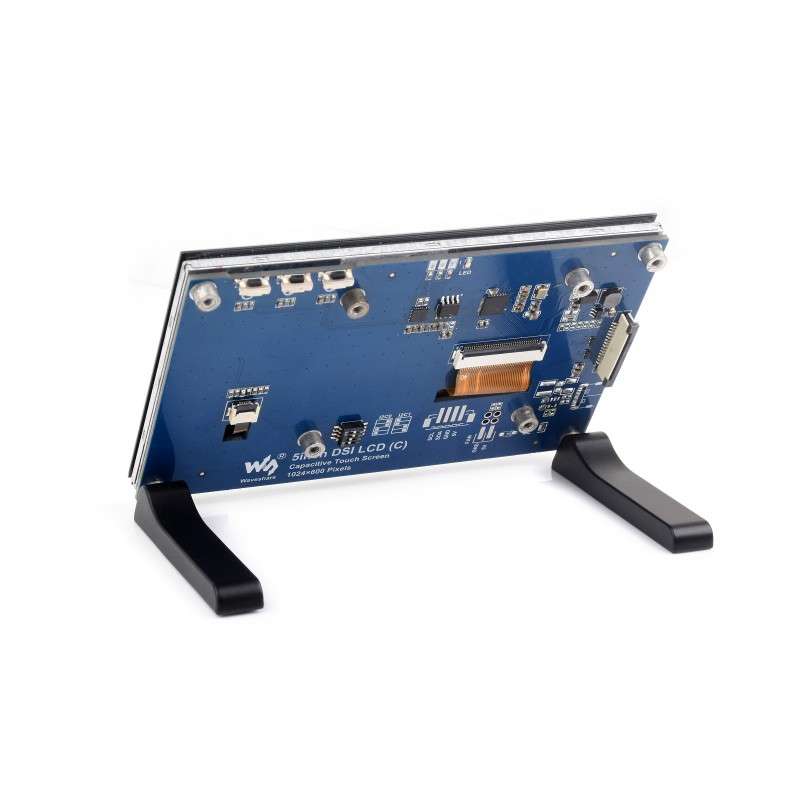 5inch Capacitive Touch Display For Raspberry Pi, DSI Interface, IPS Panel, 1024x600 Pixels ...