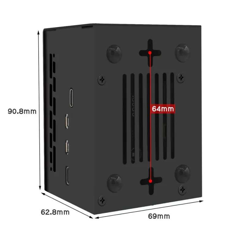 Geekworm X1200-C1 Metal Case pro Raspberry Pi 5 X1200 UPS Shield