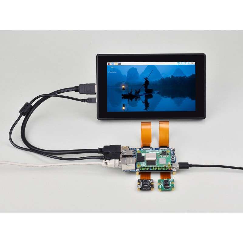 Mini Base Board B Designed For Raspberry Pi Compute Module 5 Onboard Eeprom And Encryption