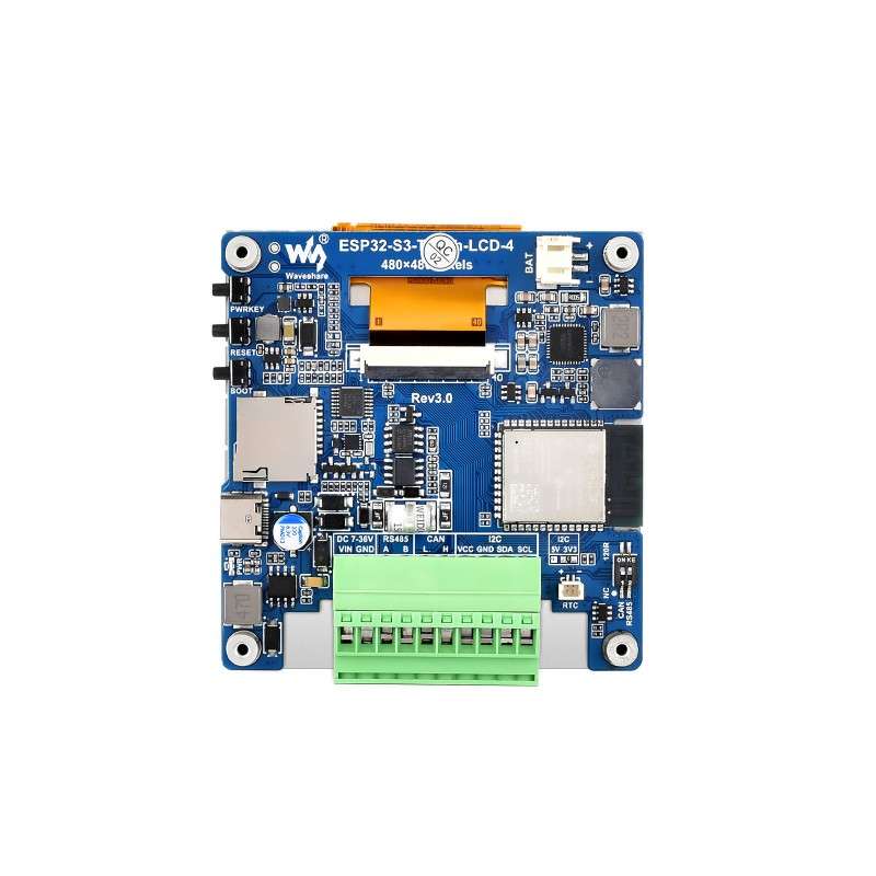 ESP32-S3 4inch Display Dev.Board, 480×480, 32Bit 240MHz, WiFi/BT (WS-30871)