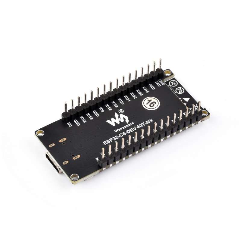 ESP32-C6 Microcontroller, WiFi 6 Dev.Board, 160MHz ESP32-C6-WROOM-1-NX Series Module, USB, UART ...