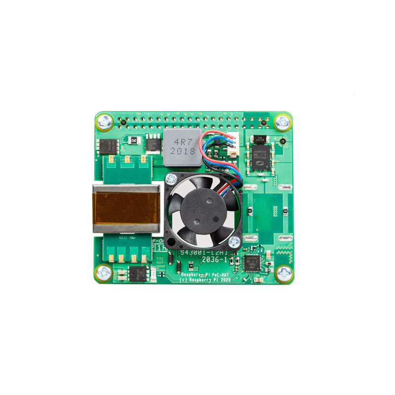 Raspberry Pi PoE+ HAT, Power over Ethernet (PoE) Power Management ...