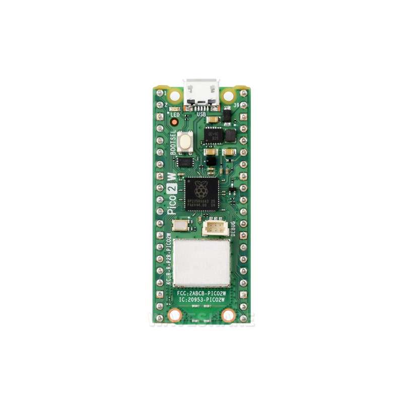 Raspberry Pi Pico 2 WH Microcontroller Board, Official RP2350 Chip ...