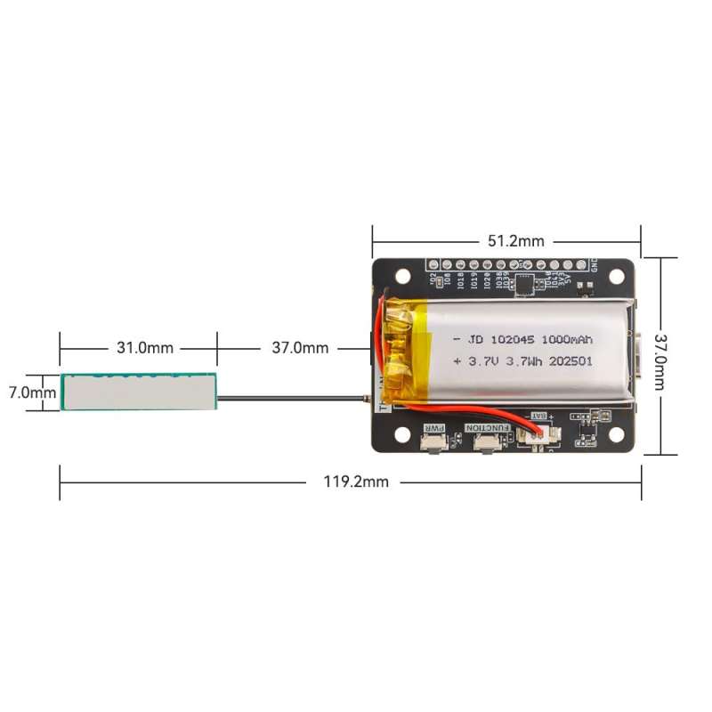 ThinkNode M2 Meshtastic (LoRa) Signal Transceiver Powered By ESP32-S3 with 1.3” OLED Display ...