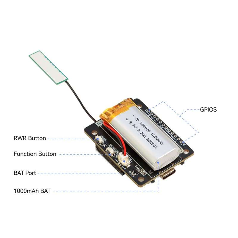 ThinkNode M2 Meshtastic (LoRa) Signal Transceiver Powered By ESP32-S3 with 1.3” OLED Display ...