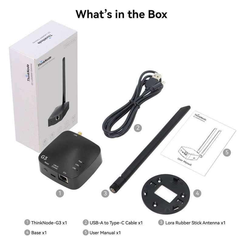 ThinkNode G3-Single Channel LoRaWAN Gateway, ESP32-S3 Chip, Smart Home ...