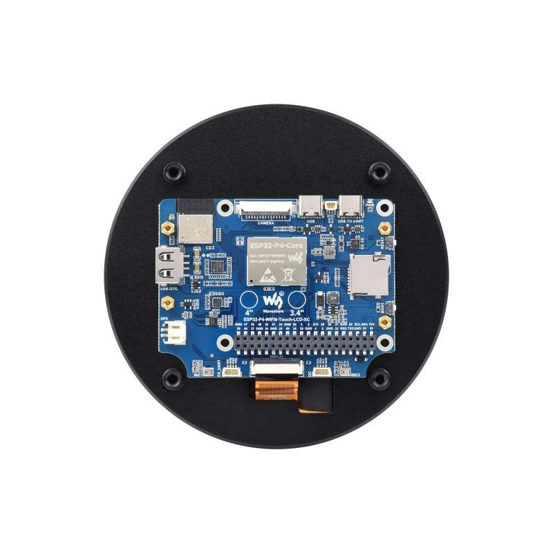 ESP32-P4 4Inch Round Touch Display Development Board, 720×720 Dual ...