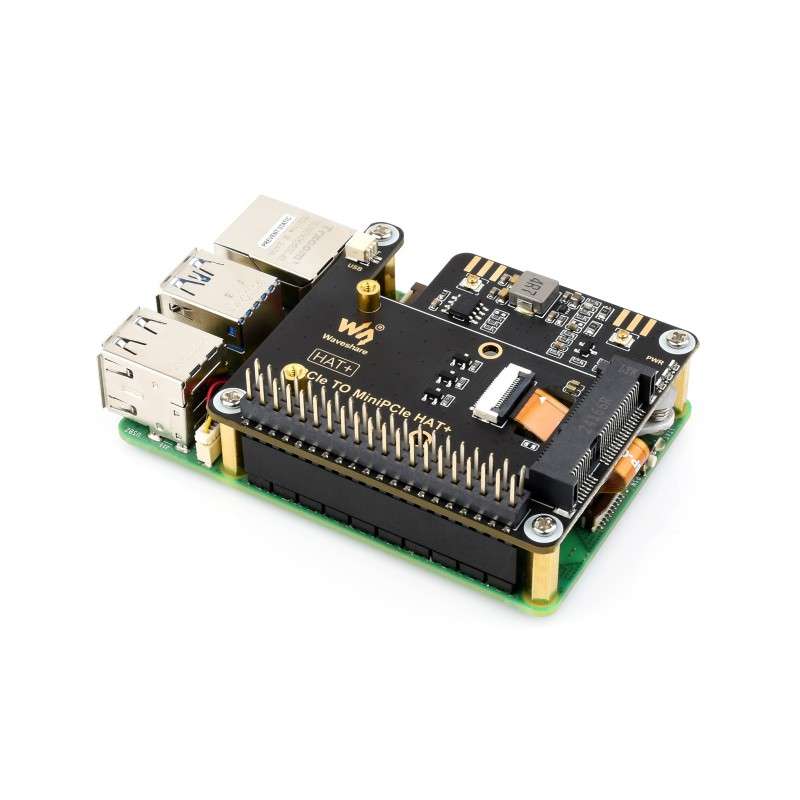 PCIe TO MiniPCIe Adapter For Raspberry Pi 5, MiniPCIe Wireless NIC, USB ...