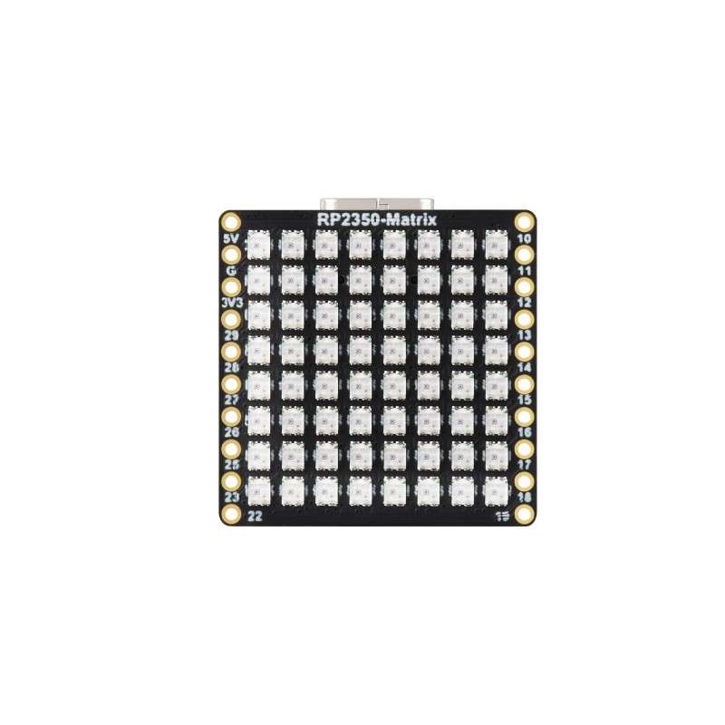 RP2350-Matrix Microcontroller Dev.Board, 6-Axis Sensor, 8×8 RGB LED ...