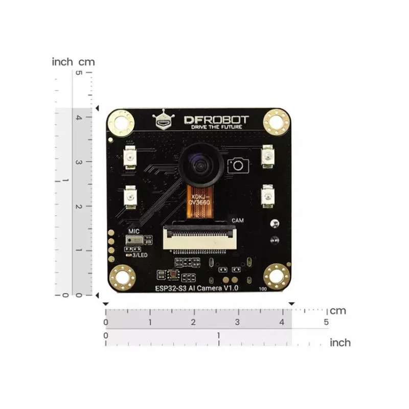 ESP32-S3 AI Camera Module, Edge Image Recognition, Night Vision ...