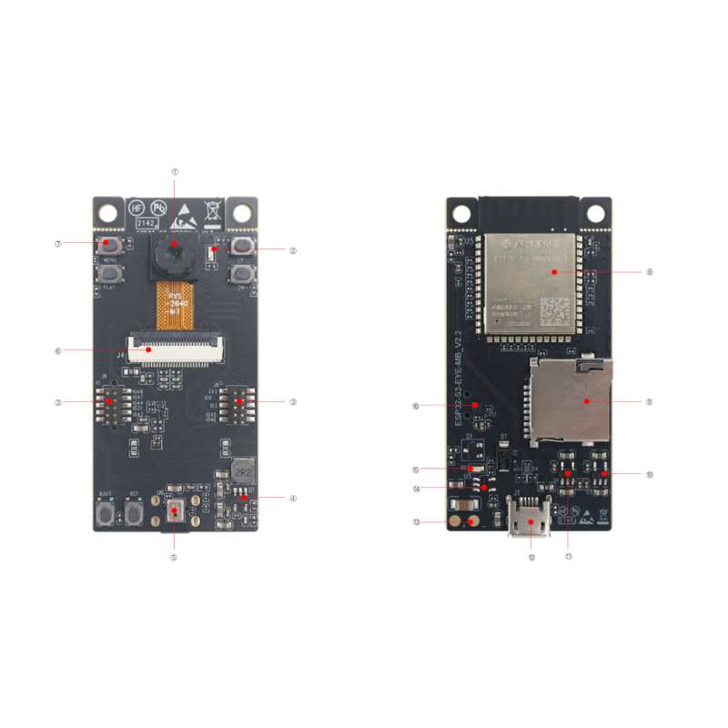 ESP32-S3-EYE - WiFi + Bluetooth module with 2Mpx camera and LCD 1,3 ...