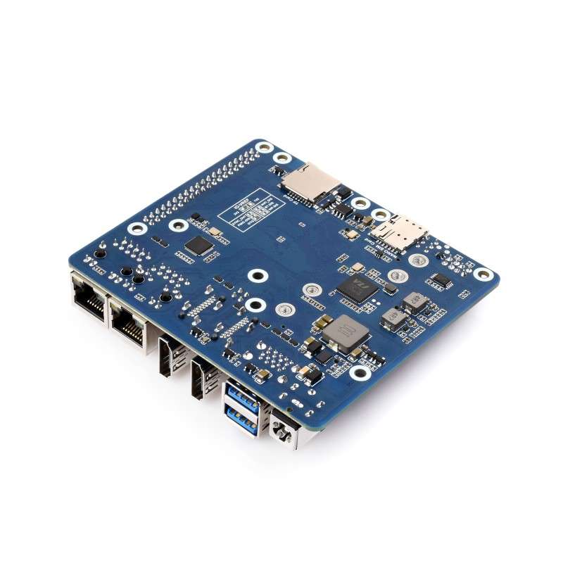 Dual Ethernet Base Board For Raspberry Pi CM5, 4G/5G, Dual 4K Display ...