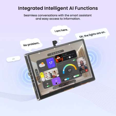 CrowPanel Advanced 9inch, ESP32-P4 HMI AI Display 1024x600 IPS Touch Screen , WiFi 6 Support ...
