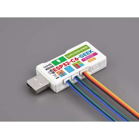 Waveshare ESP32-C6 GEEK Dev.Board, 1.14inch 65K Color LCD, 240×135, 2 ...