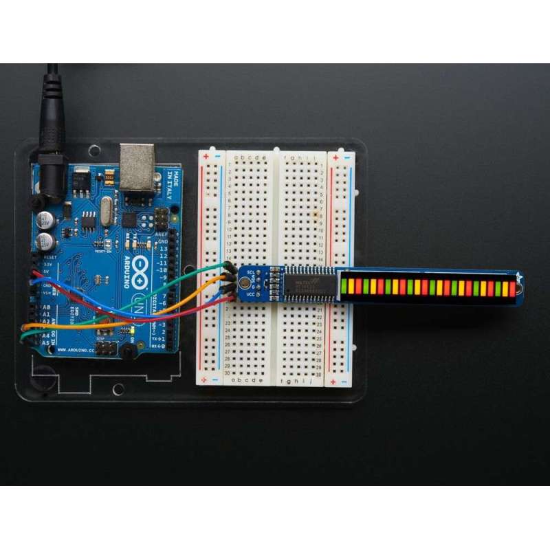 Bi-Color (Red/Green) 24-Bar Bargraph w/I2C Backpack Kit (Adafruit 1721)