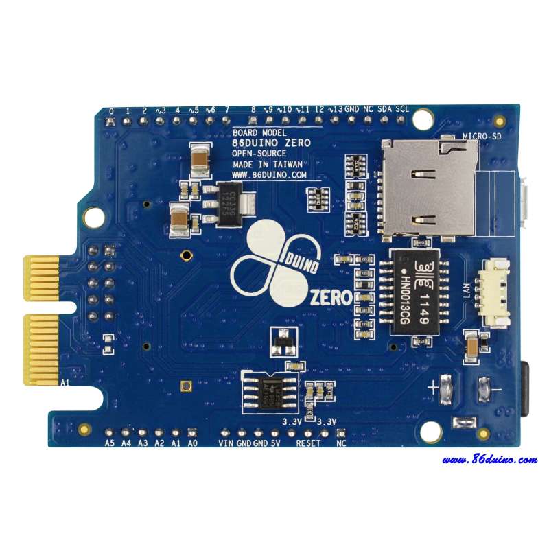 86Duino ZERO - Vortex86EX 300MHz 32bit x86,128MB DDR3,LAN,USB,uSD