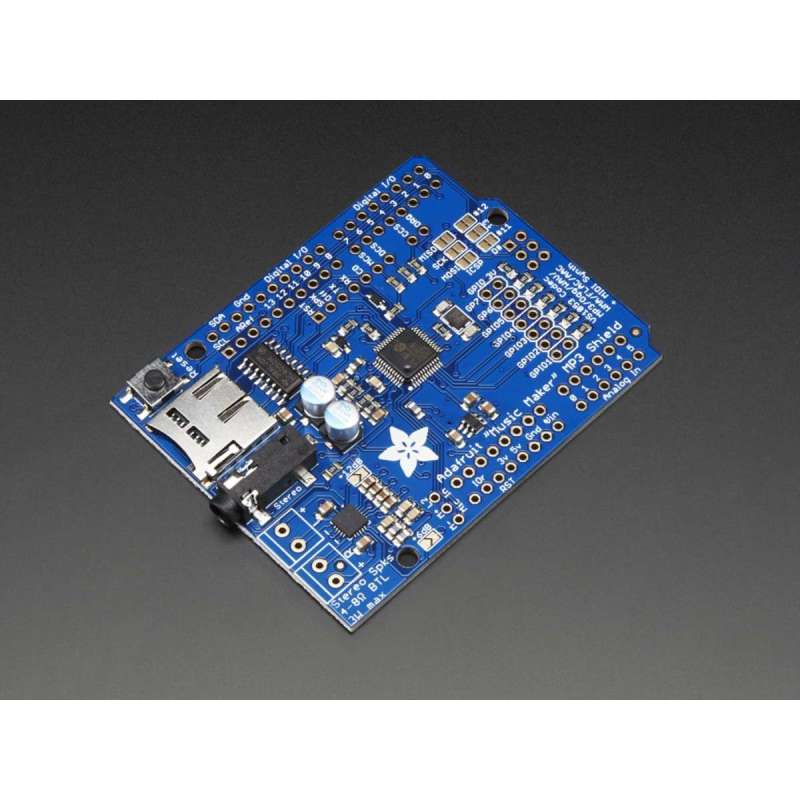 Adafruit Music Maker MP3 Shield for Arduino w/3W Stereo Amp (Adafruit 1788)