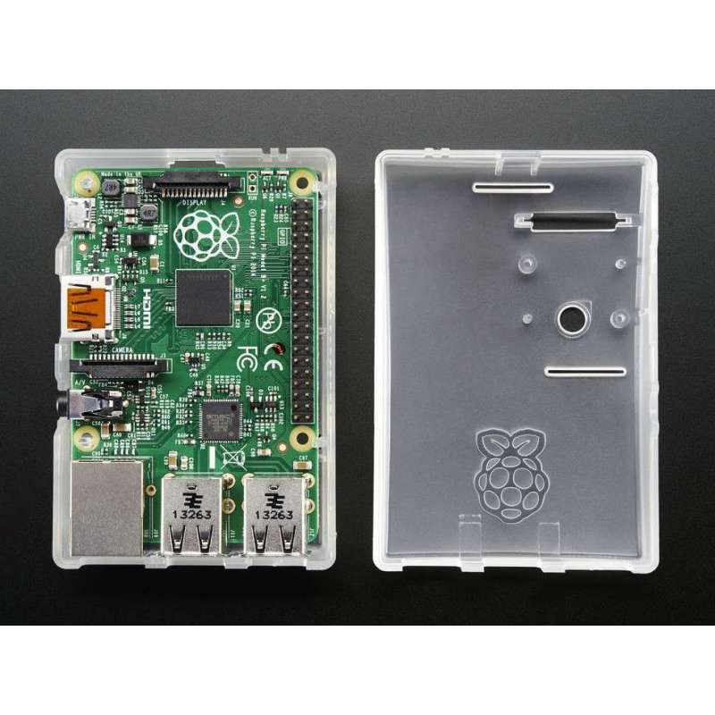 Raspberry Pi B+ /RPI2 Frosted White Enclosure Box Krabička (MC-RP002-CLR)