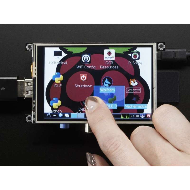 PiTFT - Assembled 480x320 3.5" TFT+Touchscreen for Raspberry Pi ...