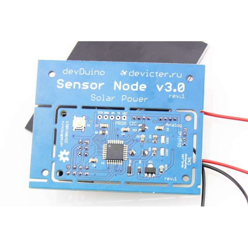 devDuino Sensor Node V3 ATmega 328 (ER-CDD13430A) incl.Solar Panel and nRF24L01 Module
