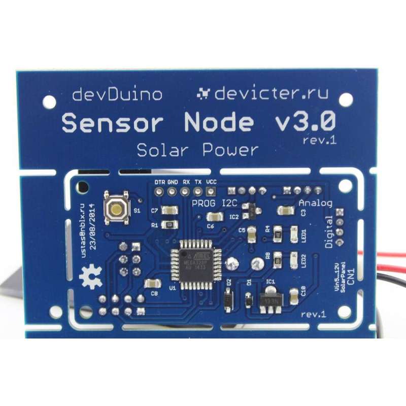 devDuino Sensor Node V3 ATmega 328 (ER-CDD13430A) incl.Solar Panel and nRF24L01 Module