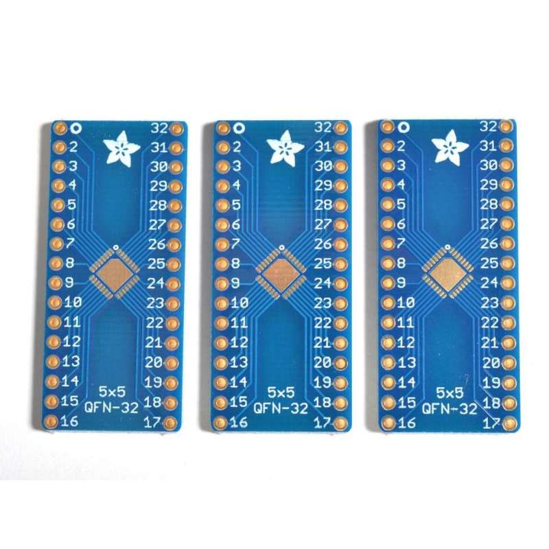 SMT Breakout PCB for 32-QFN or 32-TQFP - 3 Pack! (Adafruit 1163)