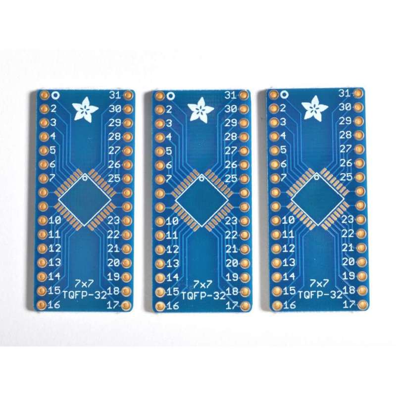 SMT Breakout PCB for 32-QFN or 32-TQFP - 3 Pack! (Adafruit 1163)