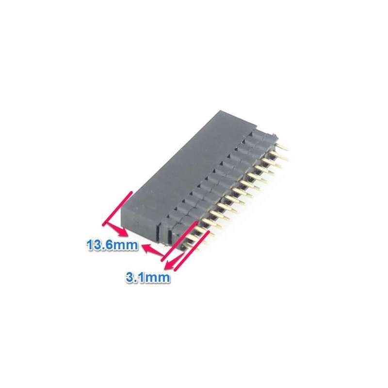 2x13 Extra Tall Stacking Header for Raspberry Pi (ER-RA02013TALL)
