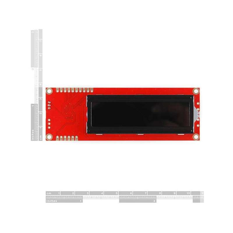 Serial Enabled 16x2 LCD - White on Black 5V (Sparkfun LCD-09395)
