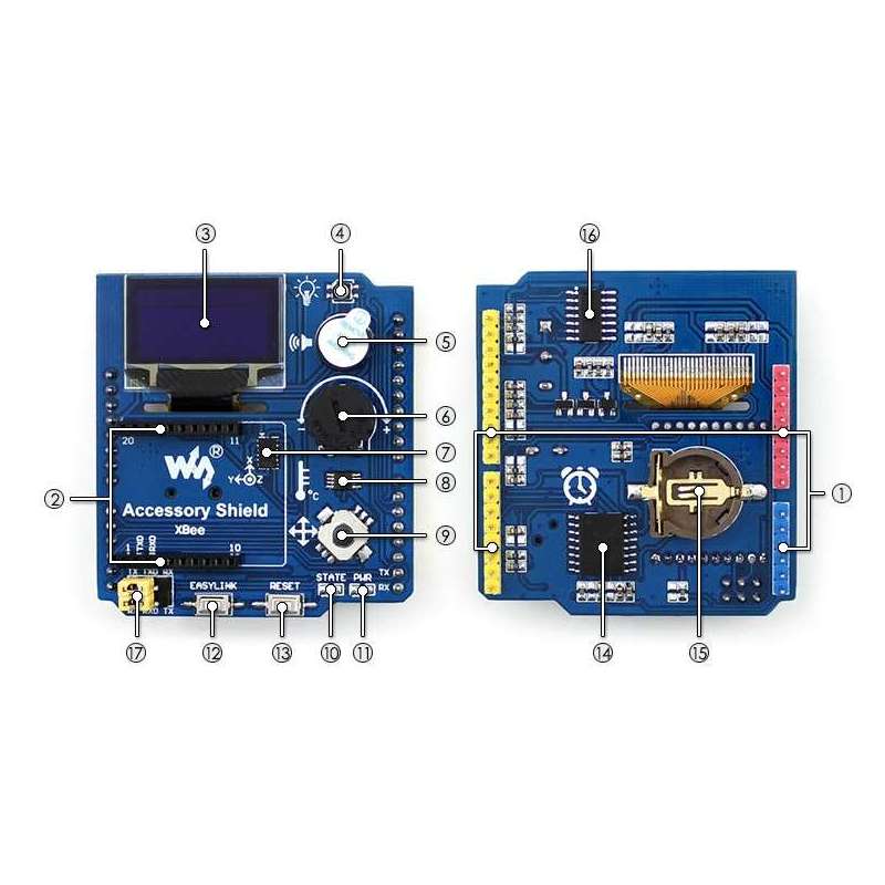 Accessory Shield for Arduino Development (WS-10567)