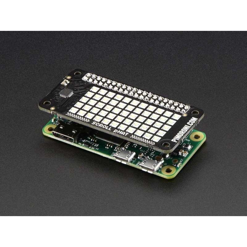Pimoroni Scroll pHAT - 11x5 LED Matrix for Raspberry Pi Zero (Adafruit ...