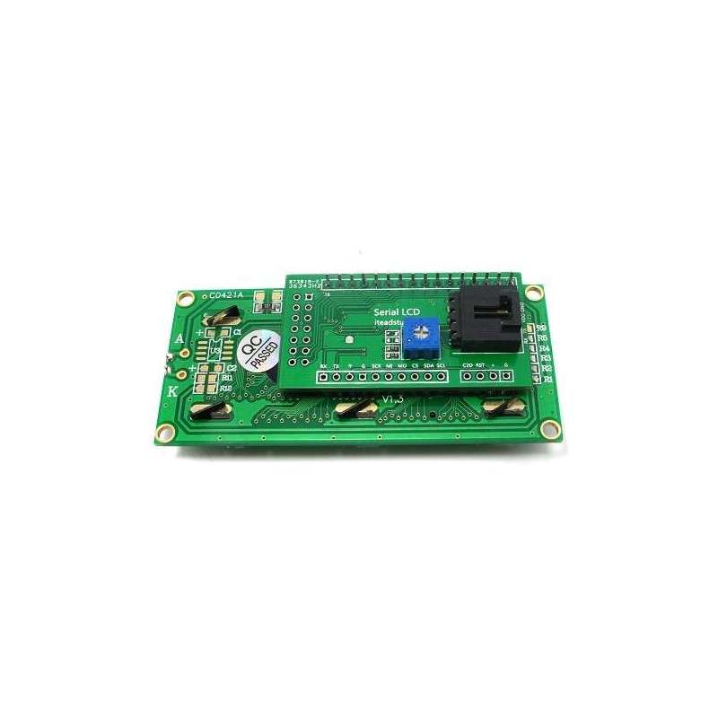 UART Serial 2x16 LCD LCM Display Module Yellow 5V (IM120717005) universal use for Arduino,..